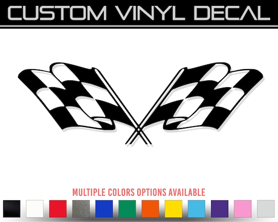 Checkered Racing Flag Vinyl Decal Sticker Rally Race Finish - Etsy