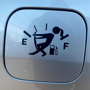 Gas Gauge Girl Vinyl Decal Sticker - Etsy