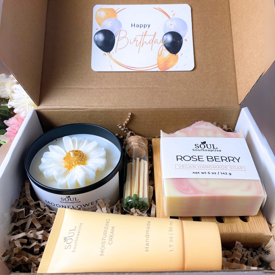 Self Care Box, Personalized Gift Box, Soap & Candle Gift Set, Spa Gift ...