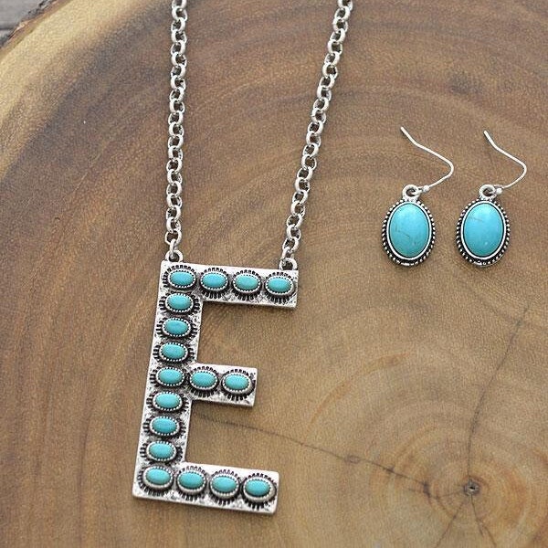 Western L Initial Pendant - Etsy