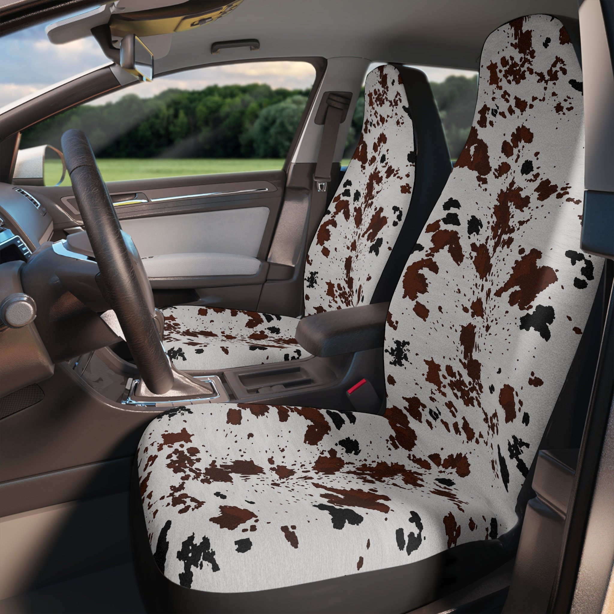 Black & Brown Cowhide - Western Car Seat Covers - Trending on Etsy ...