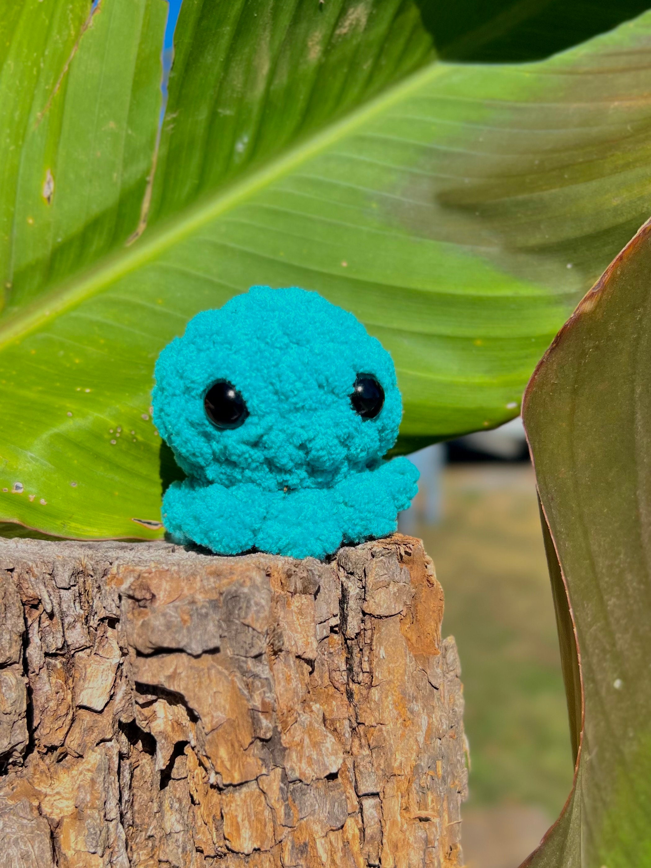 Cute Crochet Homemade Octopus Plush Amigurumi, Option for Added Key ...