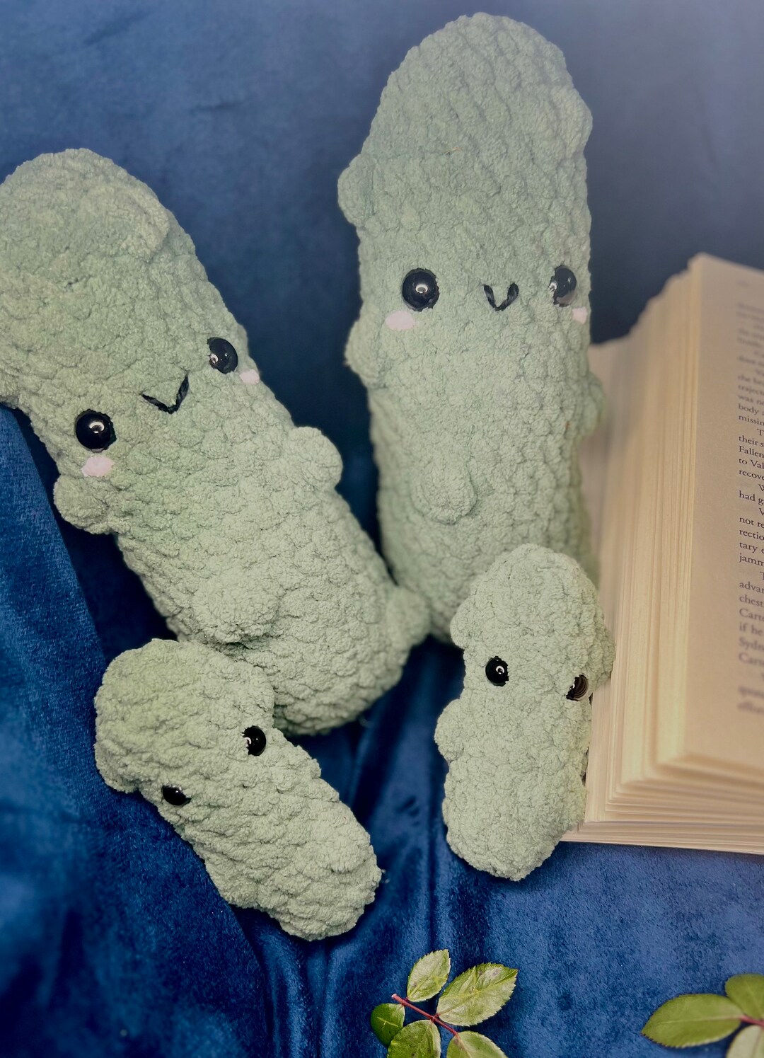 Cute Homemade Crochet Pickle Plush Amigurumi - Etsy