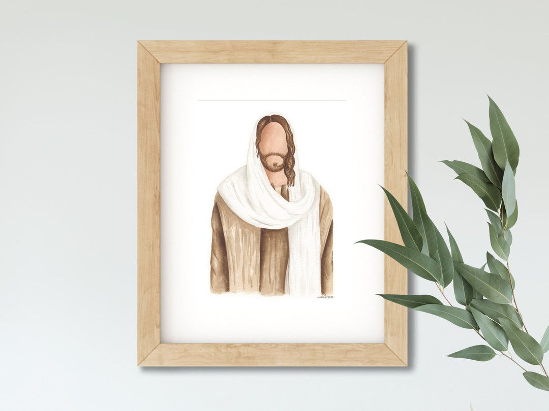 Jesus Christ Wall Art | Christ Wall Art | Faceless Artwork | Nursery ...