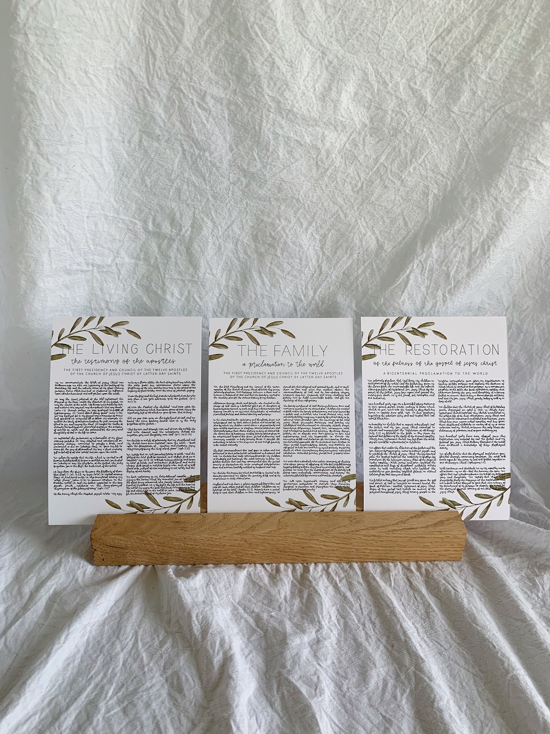 Modern Proclamation Art | LDS Proclamation Set of 3 | Modern Wall Decor ...