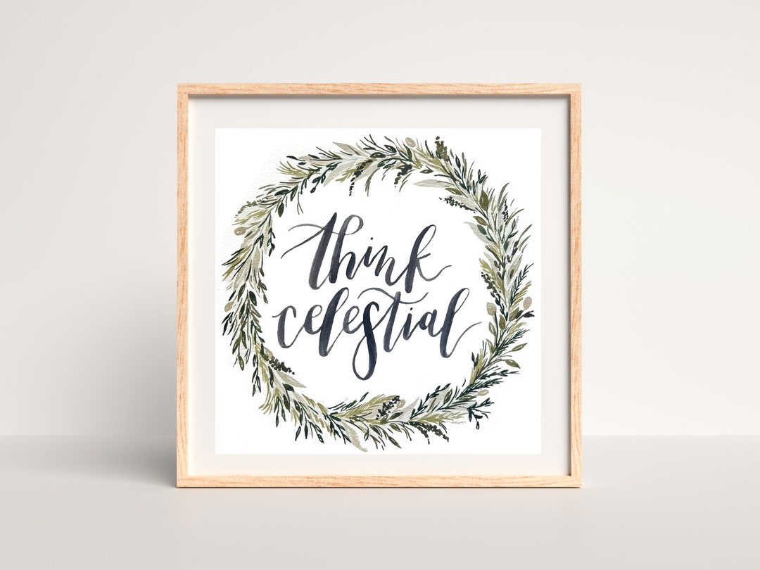 Think Celestial | Christian Art | Jesus Art | Faceless Prints ...