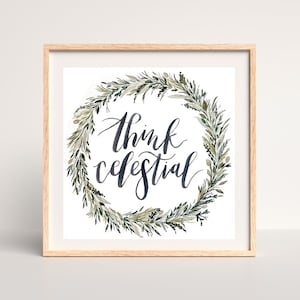 Think Celestial | Christian Art | Jesus Art | Faceless Prints ...