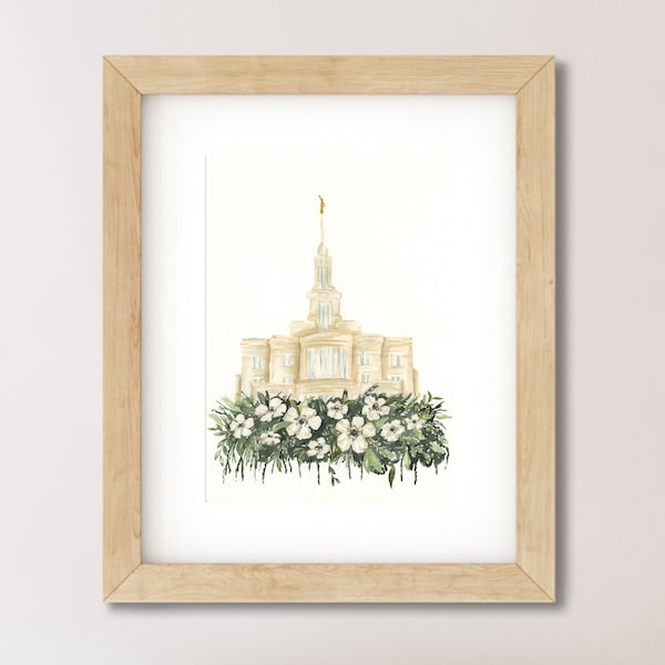 Temple Watercolor - Etsy