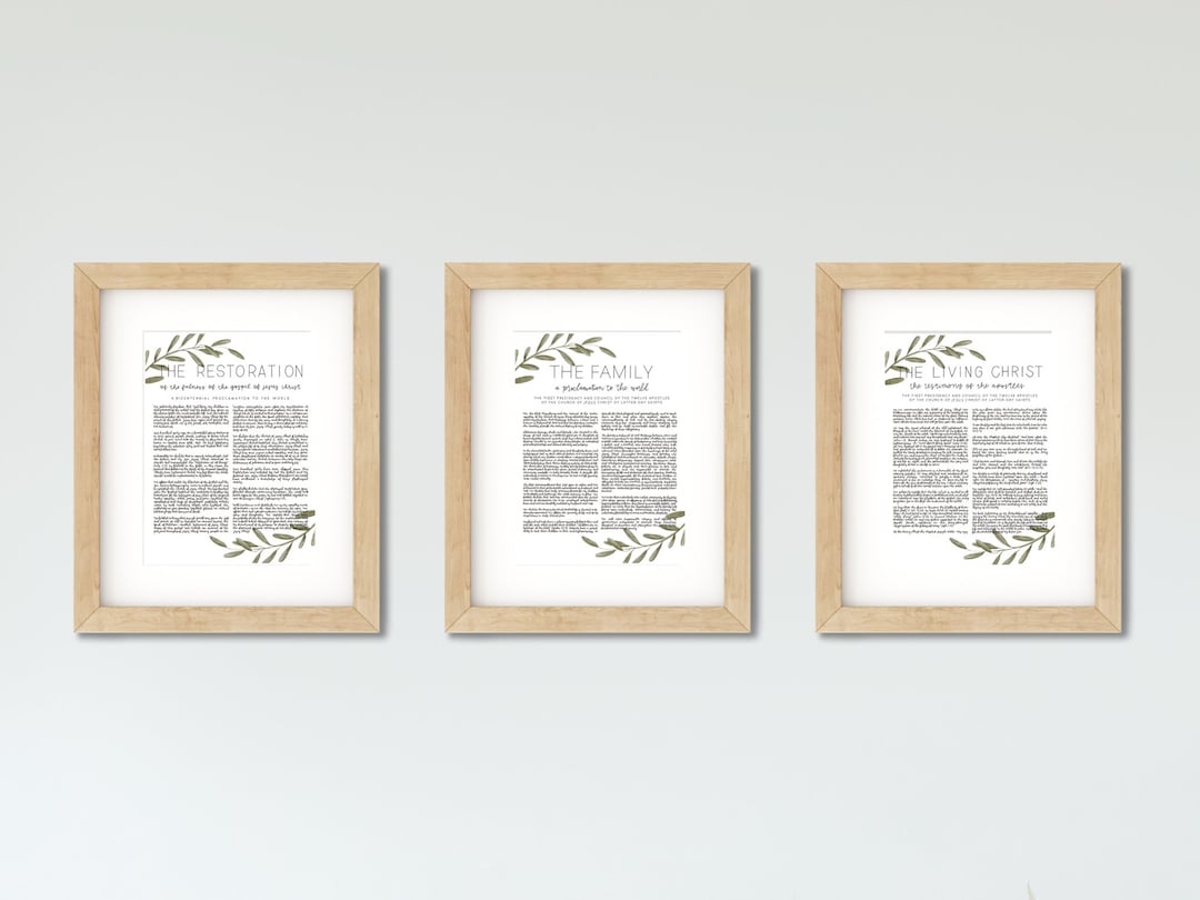 The Family Proclamation | the Living Christ | the Restoration | LDS ...