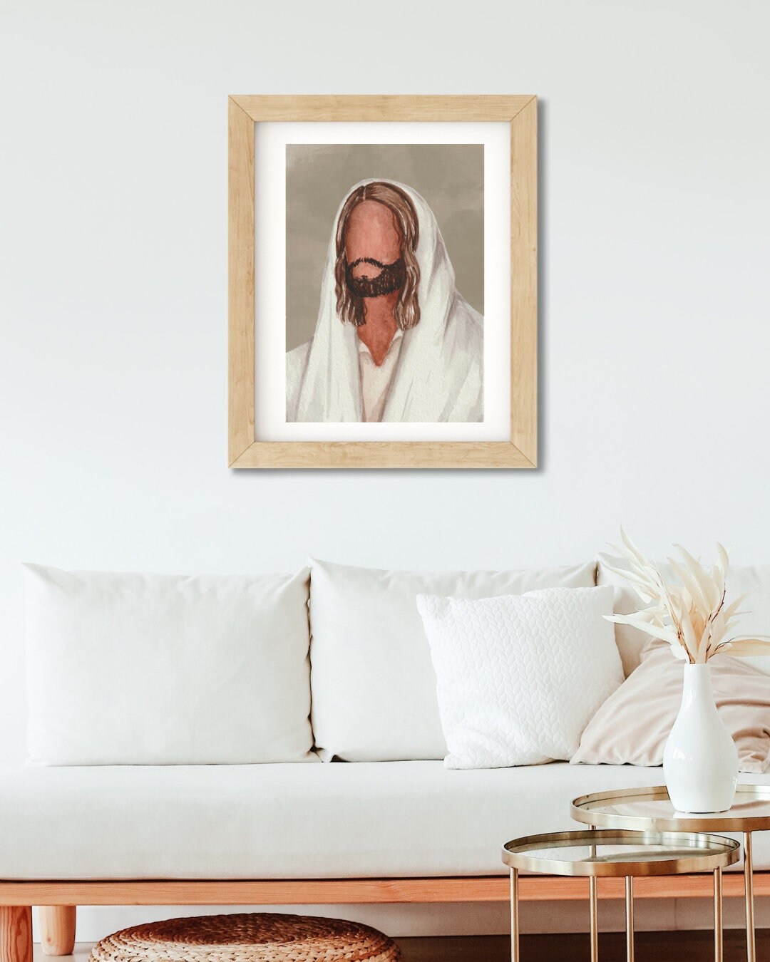 Jesus Christ Wall Art | Jesus Watercolor | Nursery Art | Minimalist ...