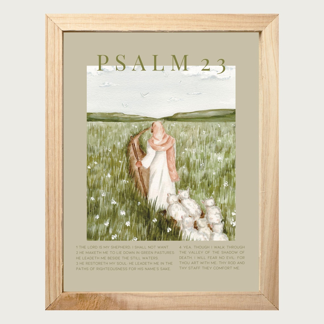 Psalm 23 | Religious Artwork | Jesus Christ Artwork | Christian Artwork ...