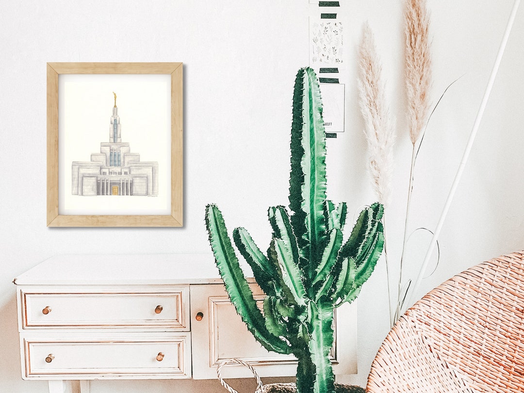 Draper Temple | Temple Watercolor | Temple Art LDS | LDS Home Decor ...