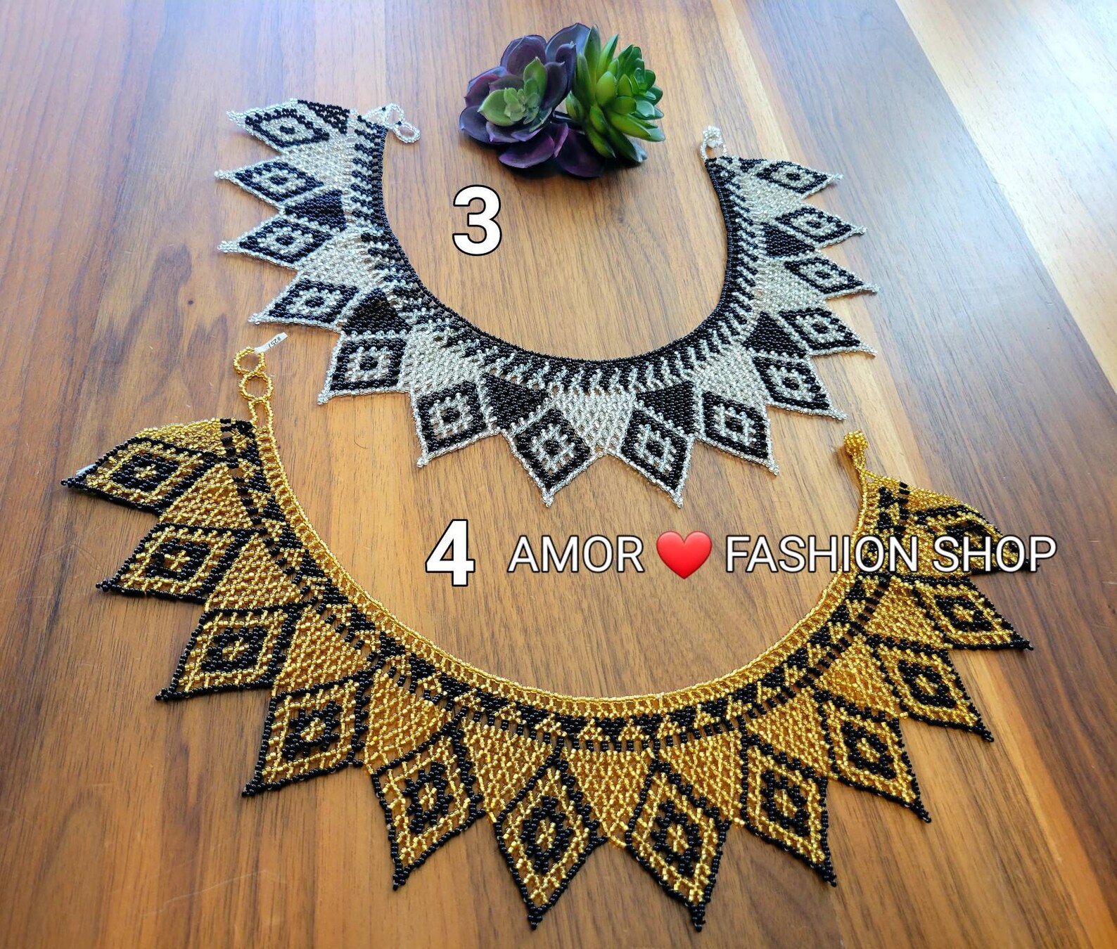 Lovely Beaded Native Tribal Indigenous Collar Necklace/ | Etsy