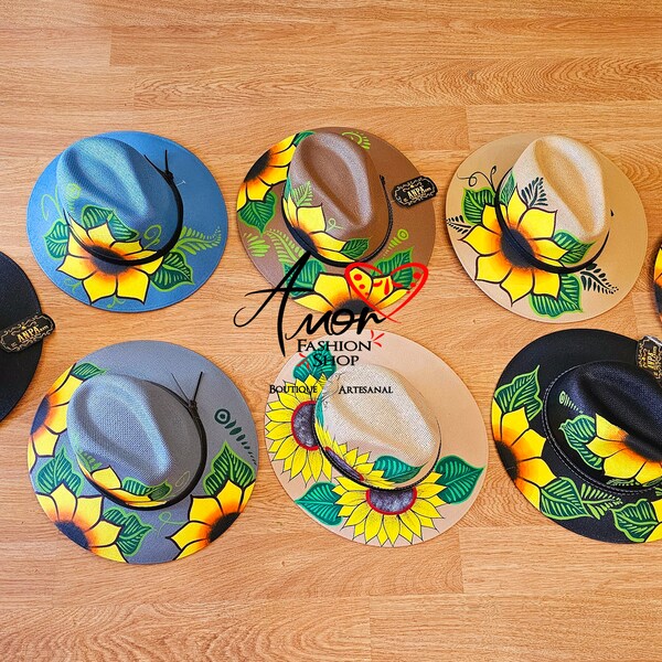 Painted Fedora Hat - Etsy