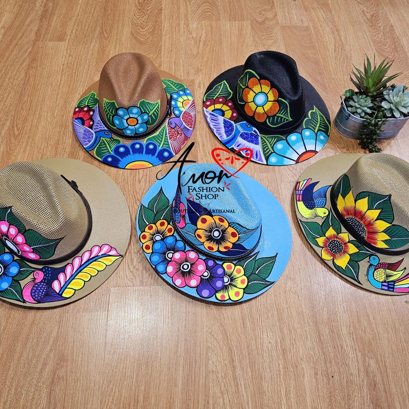 Hand Painted Hats - Etsy