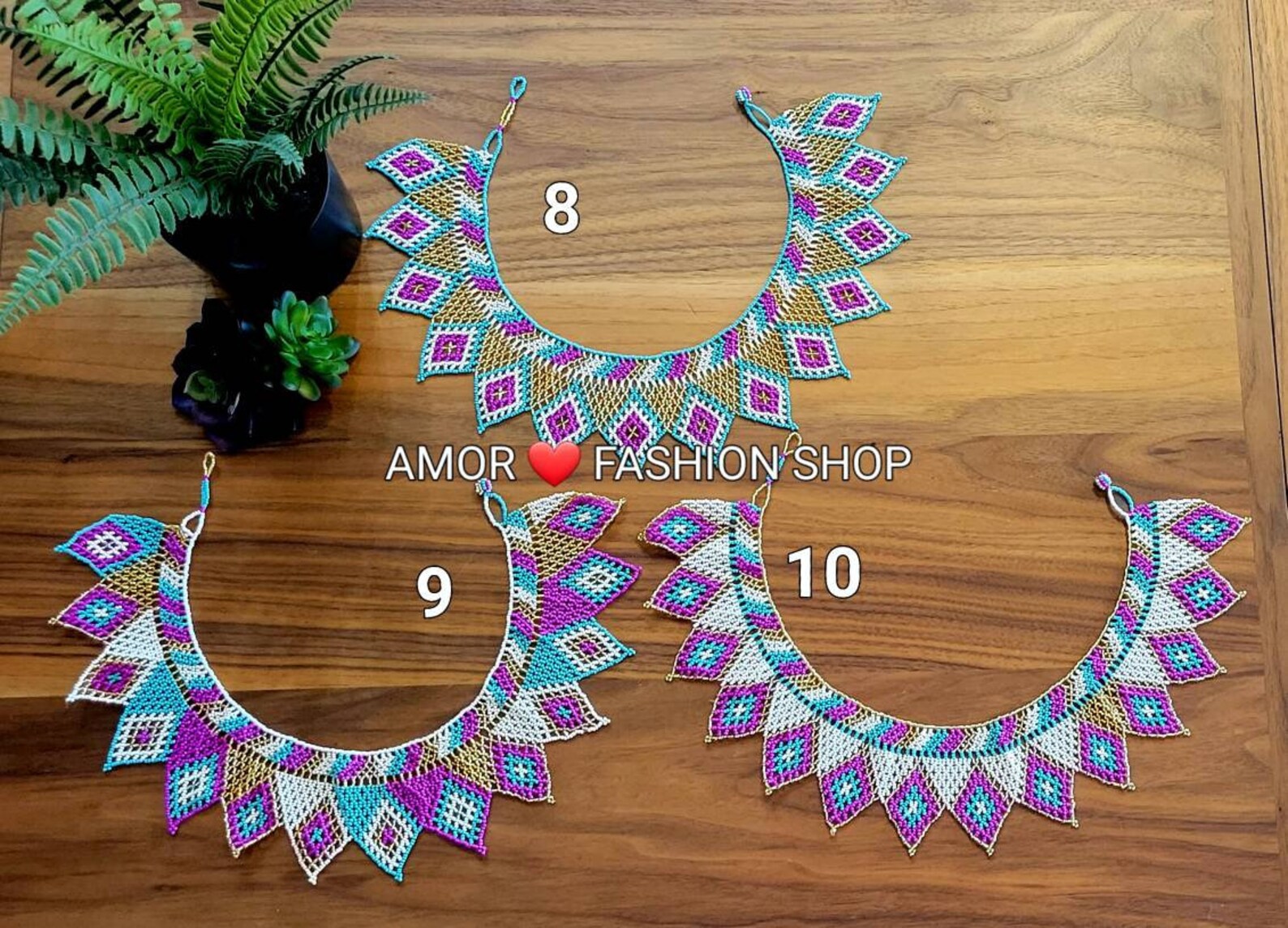 Lovely Beaded Native Tribal Indigenous Collar Necklace - Etsy