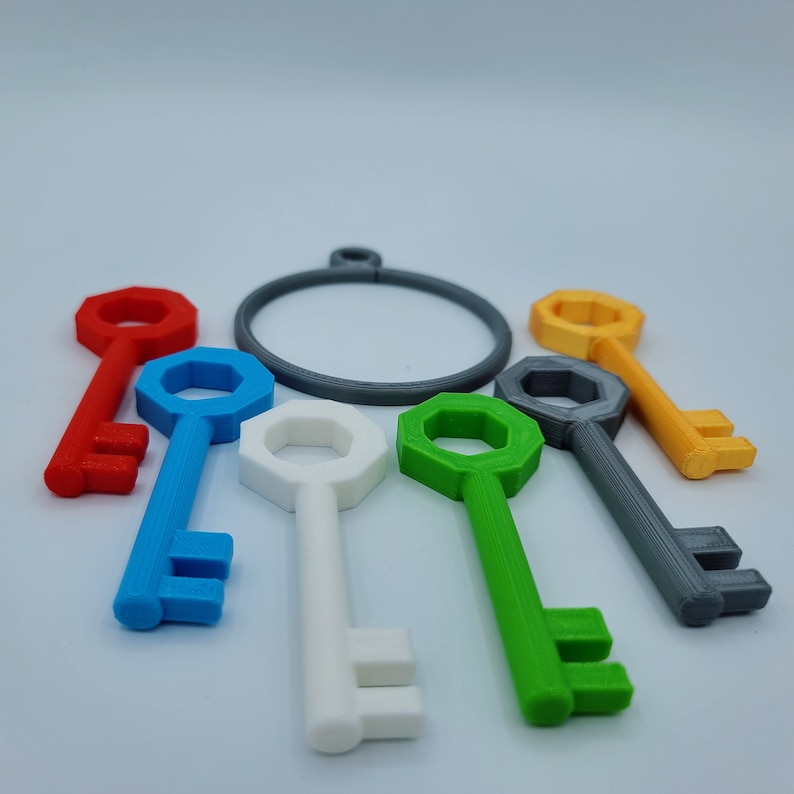 Hello Neighbor Toy Keys With Keyring for Pretend Play - Etsy