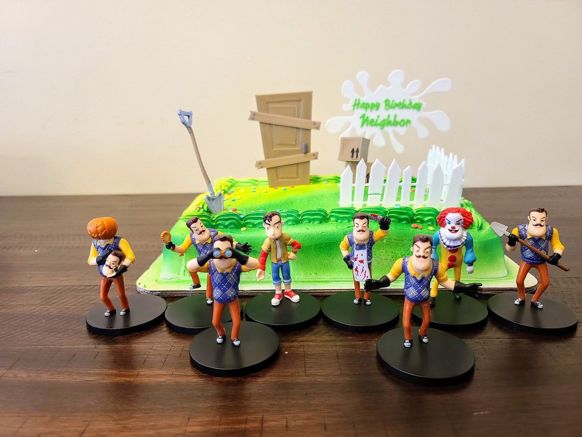 Hello Neighbor -birthday Cake Topper *fan Inspired* Birthday Party - Etsy
