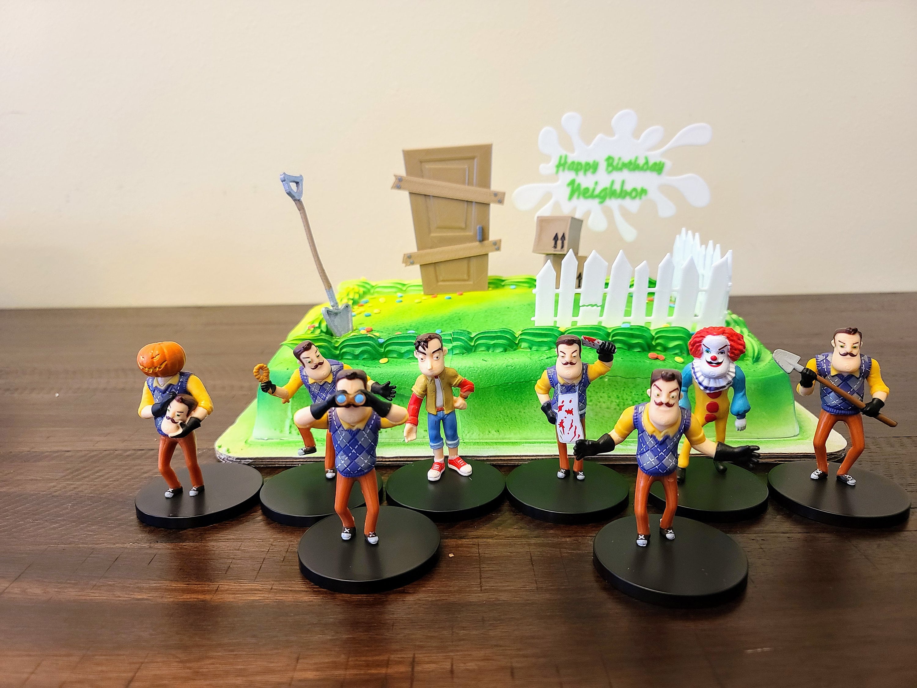 Hello Neighbor -birthday Cake Topper *fan Inspired* Birthday Party - Etsy