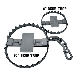 Large 10" - Bear Trap |great for Halloween | Role Playing | Cosplay ...