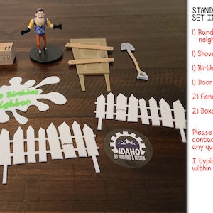 Hello Neighbor -birthday Cake Topper *fan Inspired* Birthday Party - Etsy