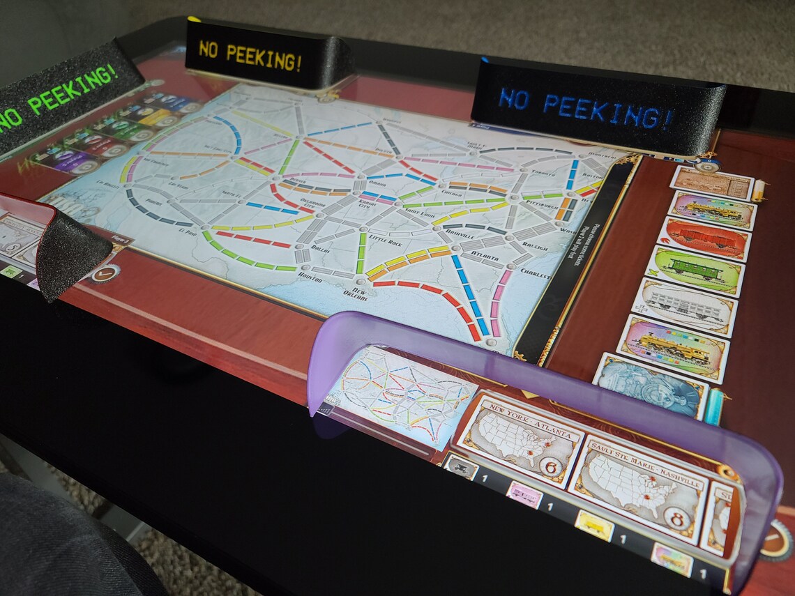 Game Table Screen Blockers No Peeking Customized or Plain - Etsy