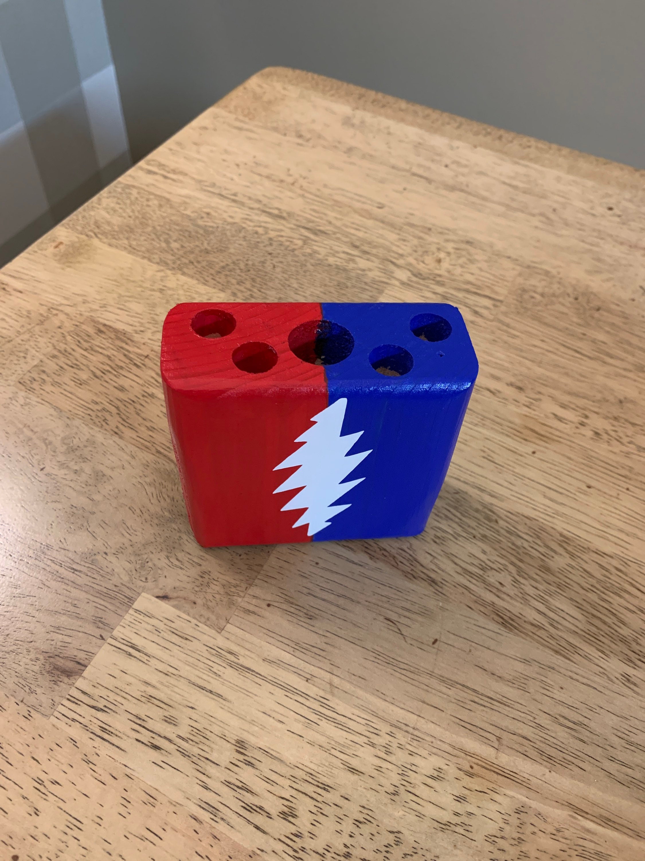 Deadhead wood upcycled vape block organizer pen holder 420 | Etsy