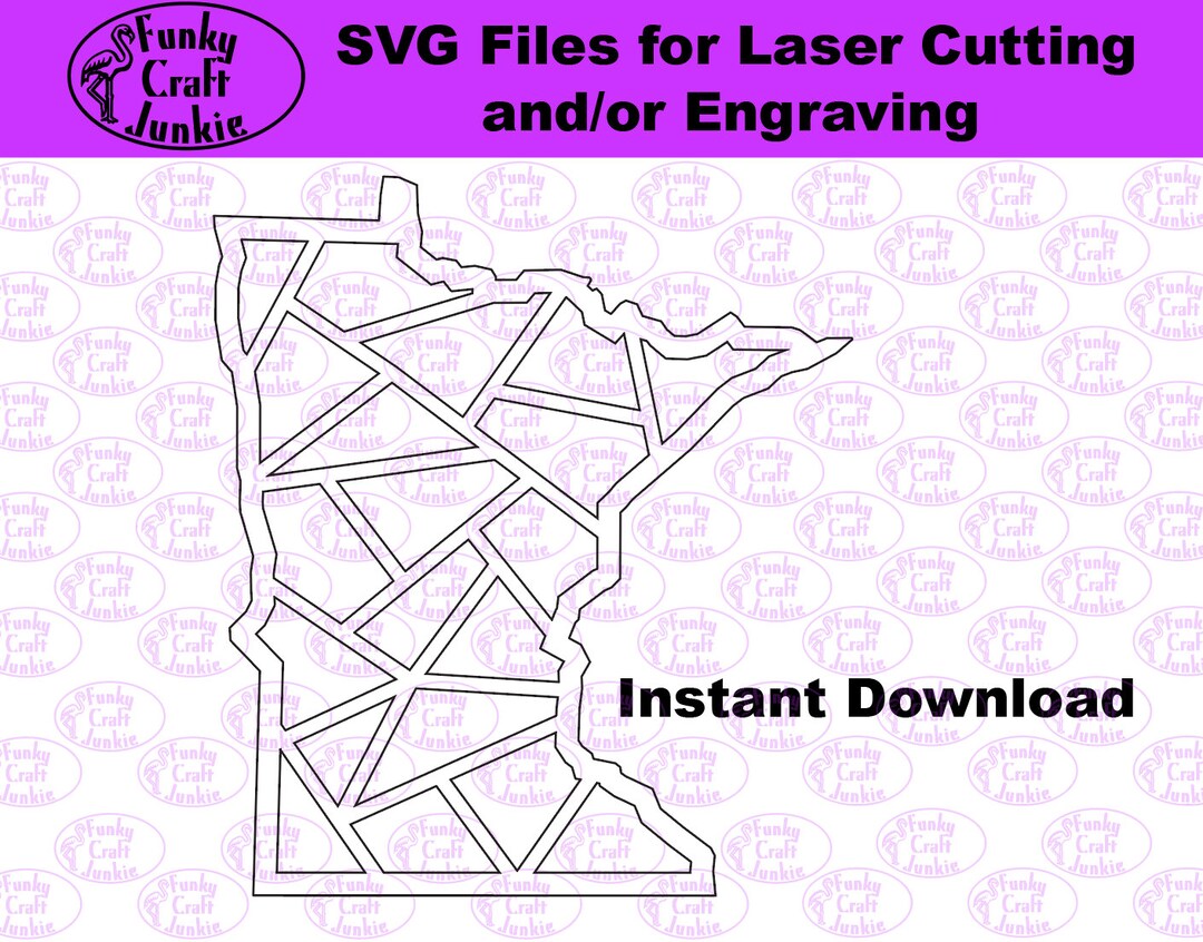 SVG File | Minnesota | Geometric State| Fractured State | Shapes | MN ...