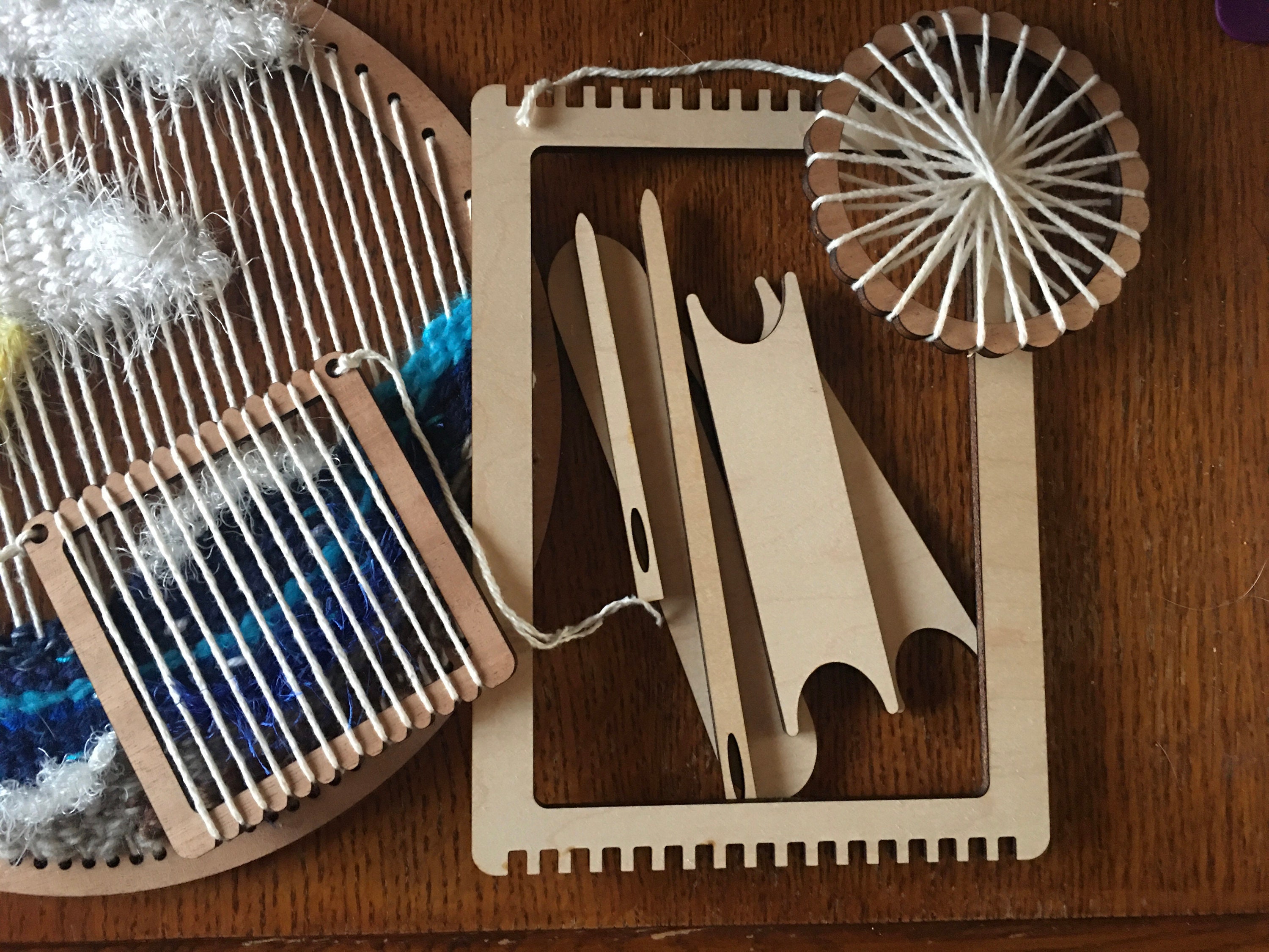 4 Different Weaving Loom and Tool Bundle for Laser Cutter - Etsy