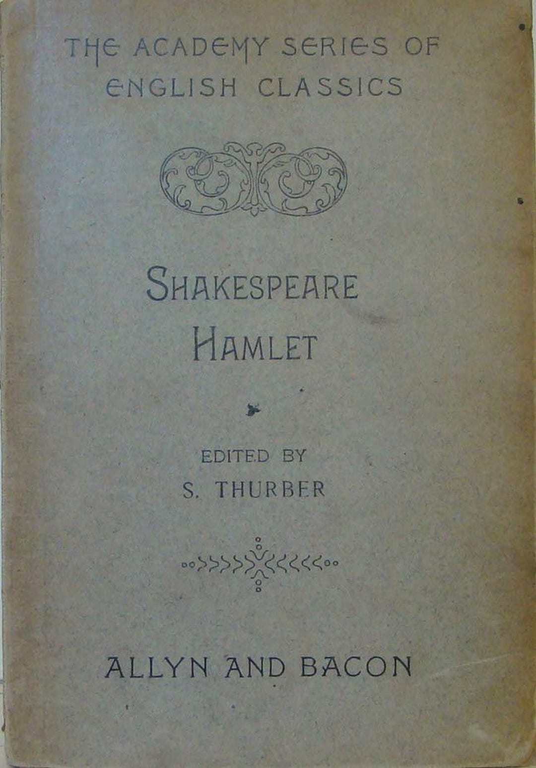 Hamlet by William Shakespeare, Allyn and Bacon, 1897 - Etsy
