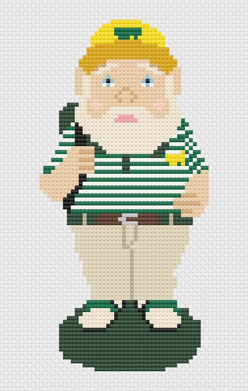 2022 Gallery Guard Gnome Handpainted Needlepoint Canvas Masters ...