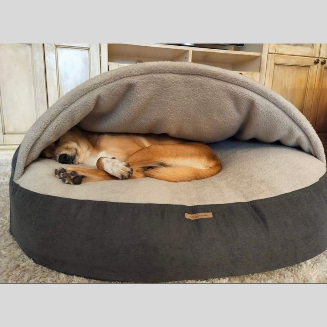 GRIJS HONDENBED Hondenhok Katoenen Hondenmand Groot - Etsy Nederland