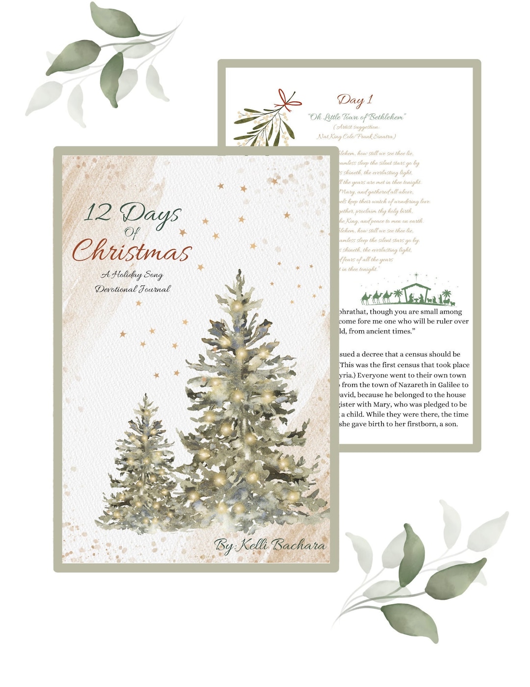 12 Day Christmas Song Devotional Journal - Etsy