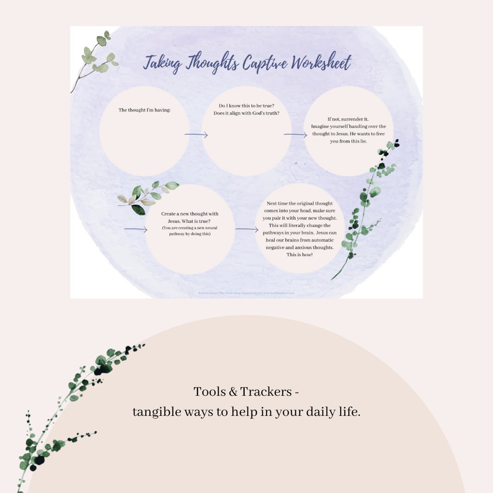 Faith-based Anxiety Workbook - Etsy