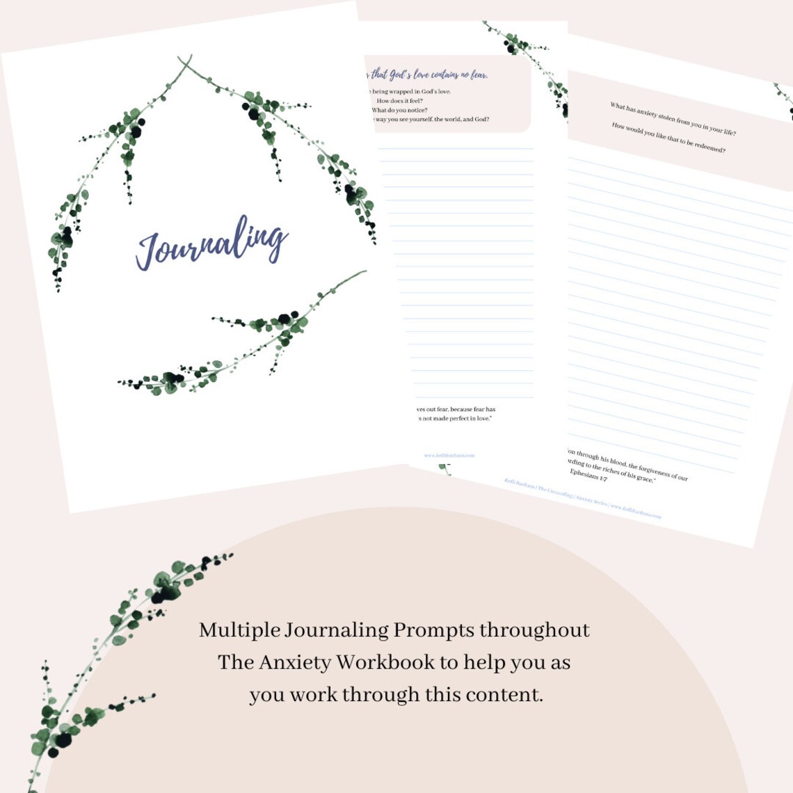 Faith-based Anxiety Workbook - Etsy