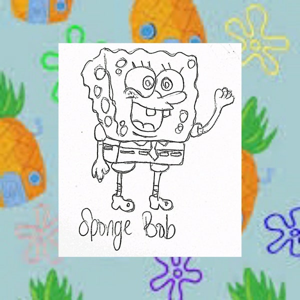 Spongebob Outline Svg - Etsy