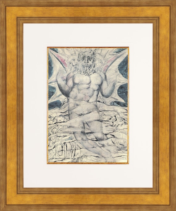 Lucifer William Blake Divine Comedy Dante Alighieri - Etsy