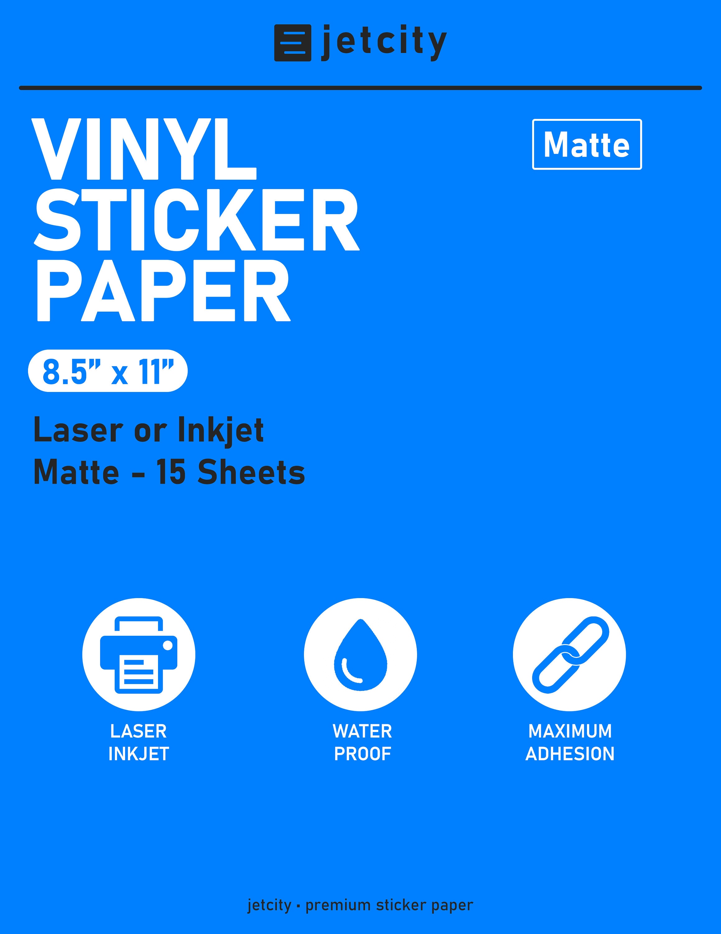 8.5 X 11 Self Adhesive Sticker Paper Inkjet and Laser - Etsy