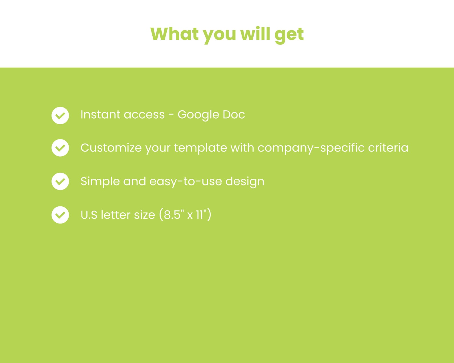 Performance Review Form: Employee Evaluation Google Doc Template (US ...