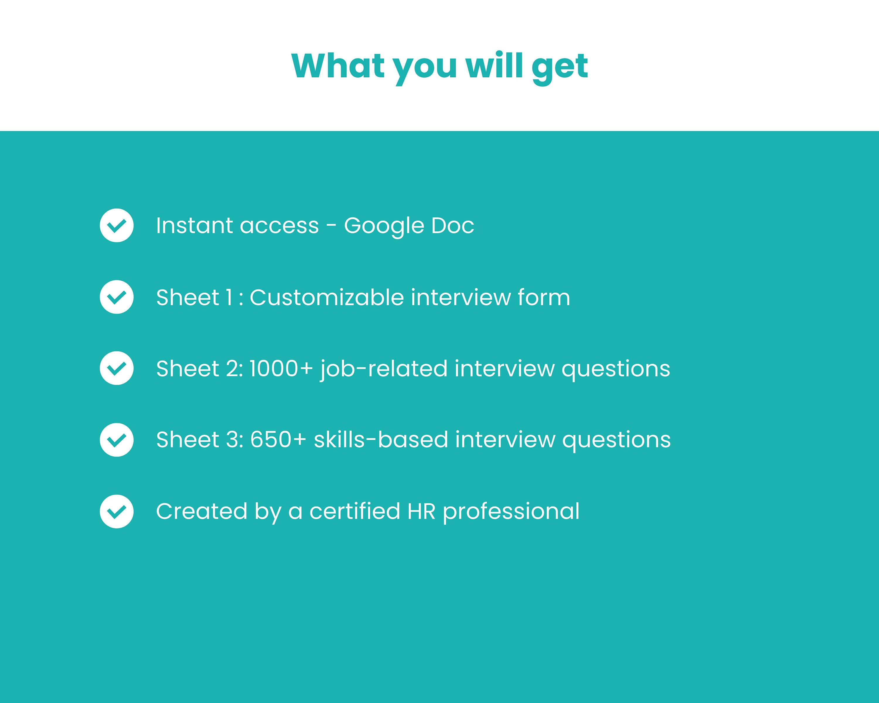 Interview Document and Questions Database | Instant Access Google Sheet | Interview Form With ...
