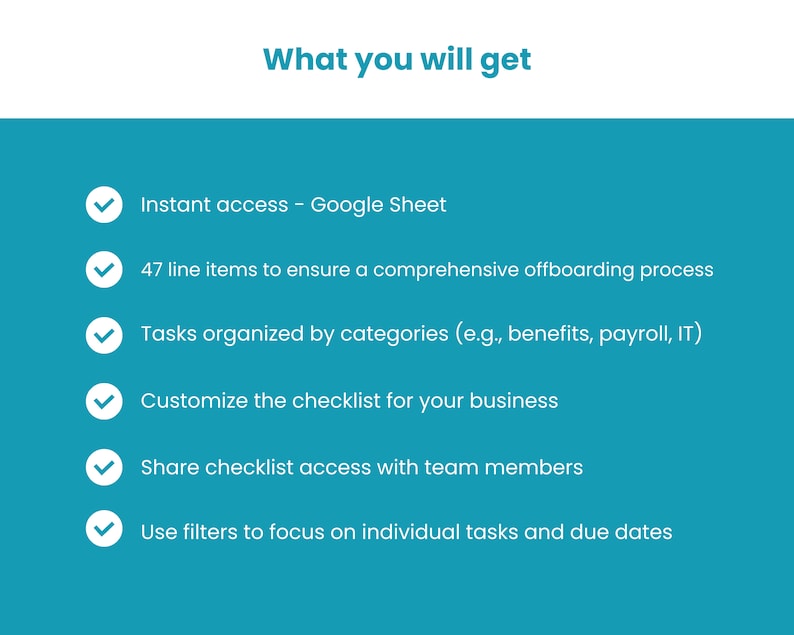 Separation Checklist | Employee Separation Checklist | Termination ...
