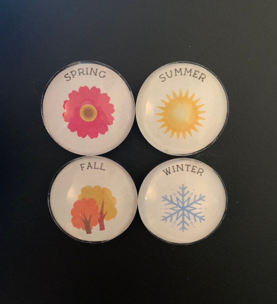 Four Seasons Magnet Set - Etsy
