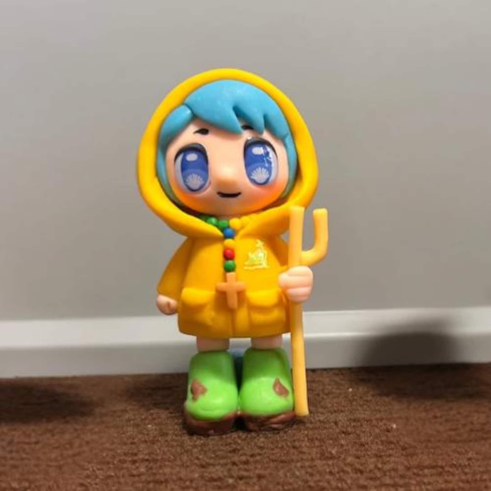 Handmade Luce Catholic Mascot and Friends Fe Xin and Sky Clay Figurines ...