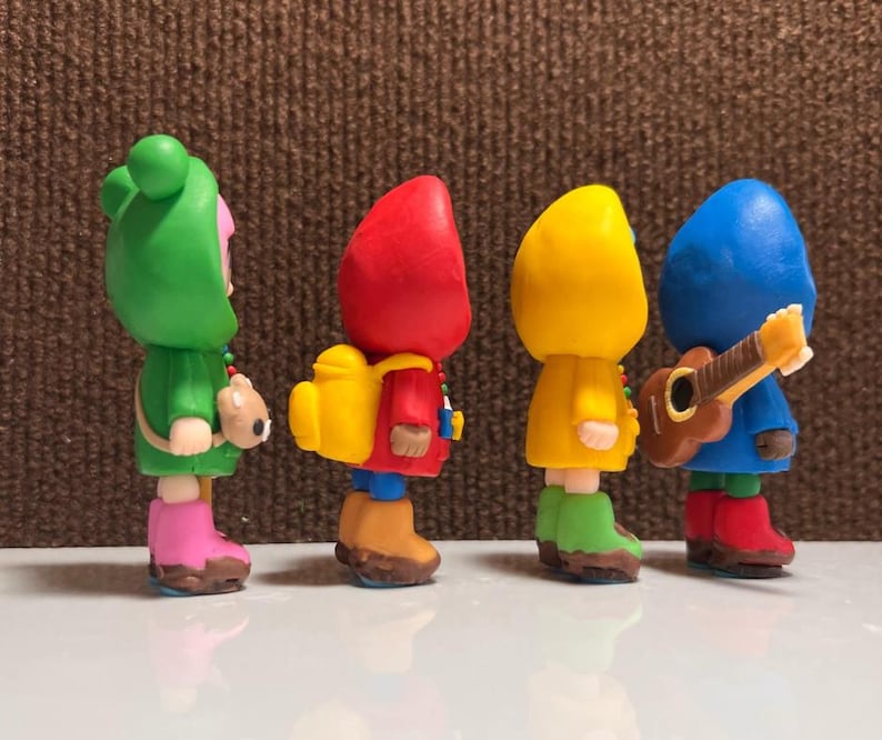 Handmade Luce Catholic Mascot and Friends Fe Xin and Sky Clay Figurines ...