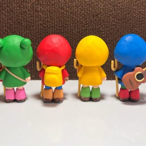 Handmade Luce Catholic Mascot and Friends Fe, Xin, and Sky Clay ...