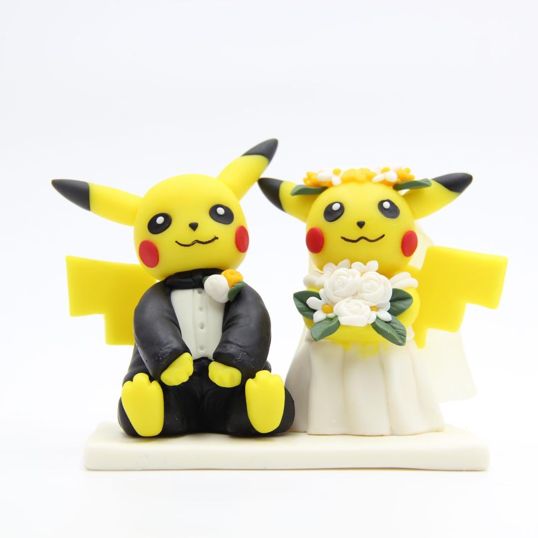 Custom Made Air Dry Clay Figurine Cake Topper for Weddings Birthdays ...