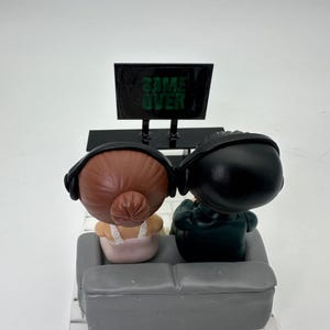Gaming Wedding Cake Topper Custom Gamer Couple Figurine Bride Groom ...