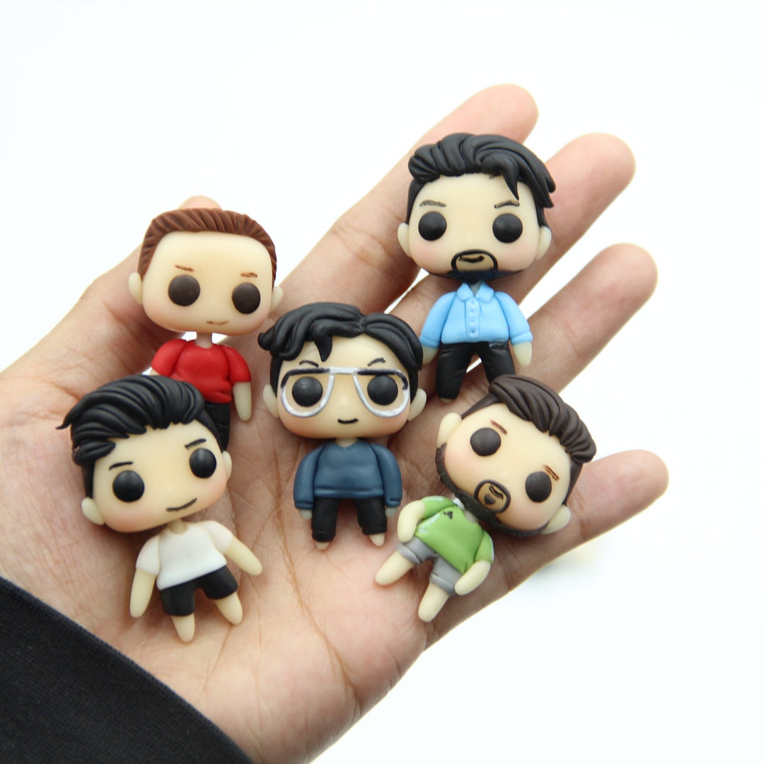 Custom Pop Clay Figurine Handmade Figurines Made of Air Dry Clay 5 Cm ...