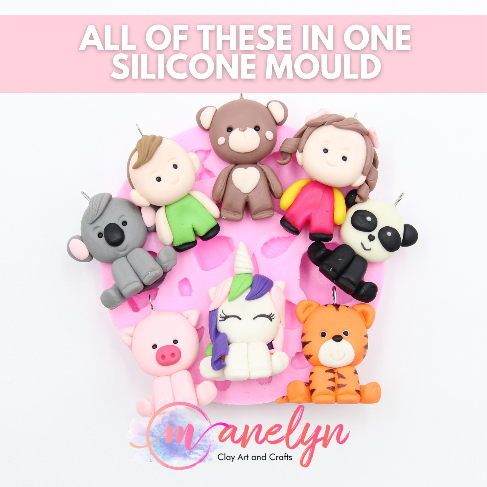 Silicone Mould for Air Dry Clay and Polymer Clay Craft DIY - Etsy