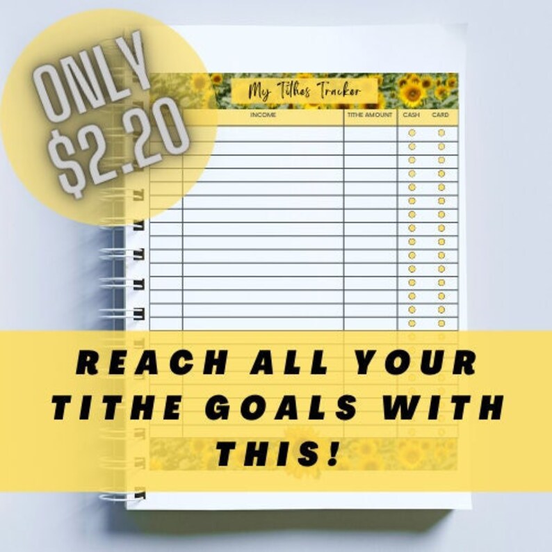 Tithe Savings Tracker / CHRISTIAN SAVINGS Tracker / CHURCH Tithe ...